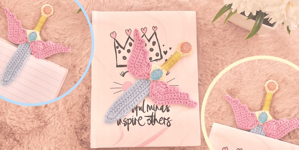 Crochet Your Own Fantasy Sword Bookmark Now - Atelier Delilah